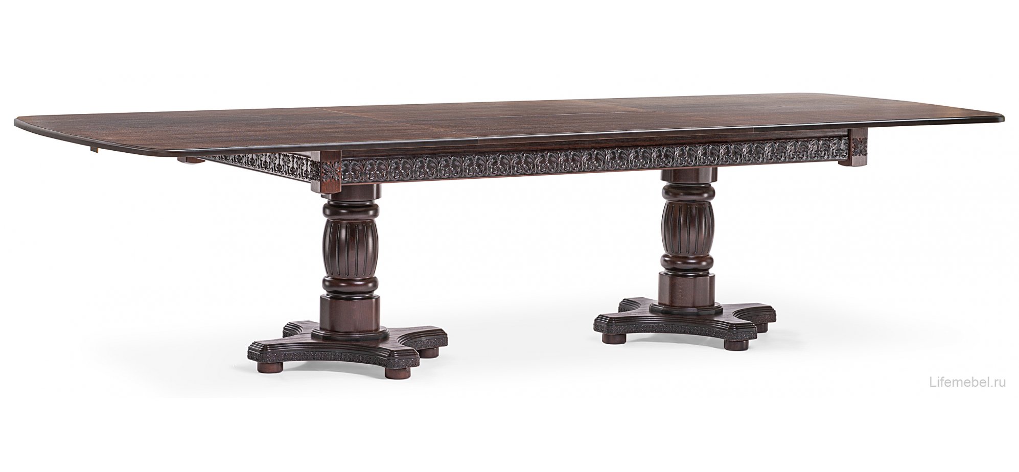 Стол Морнит 220(320)х110 орех темный / орех — купить в Москве по цене ...